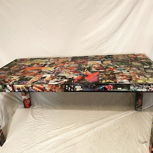 Custom Comic Coffee Table With Epoxy Resin - Etsy