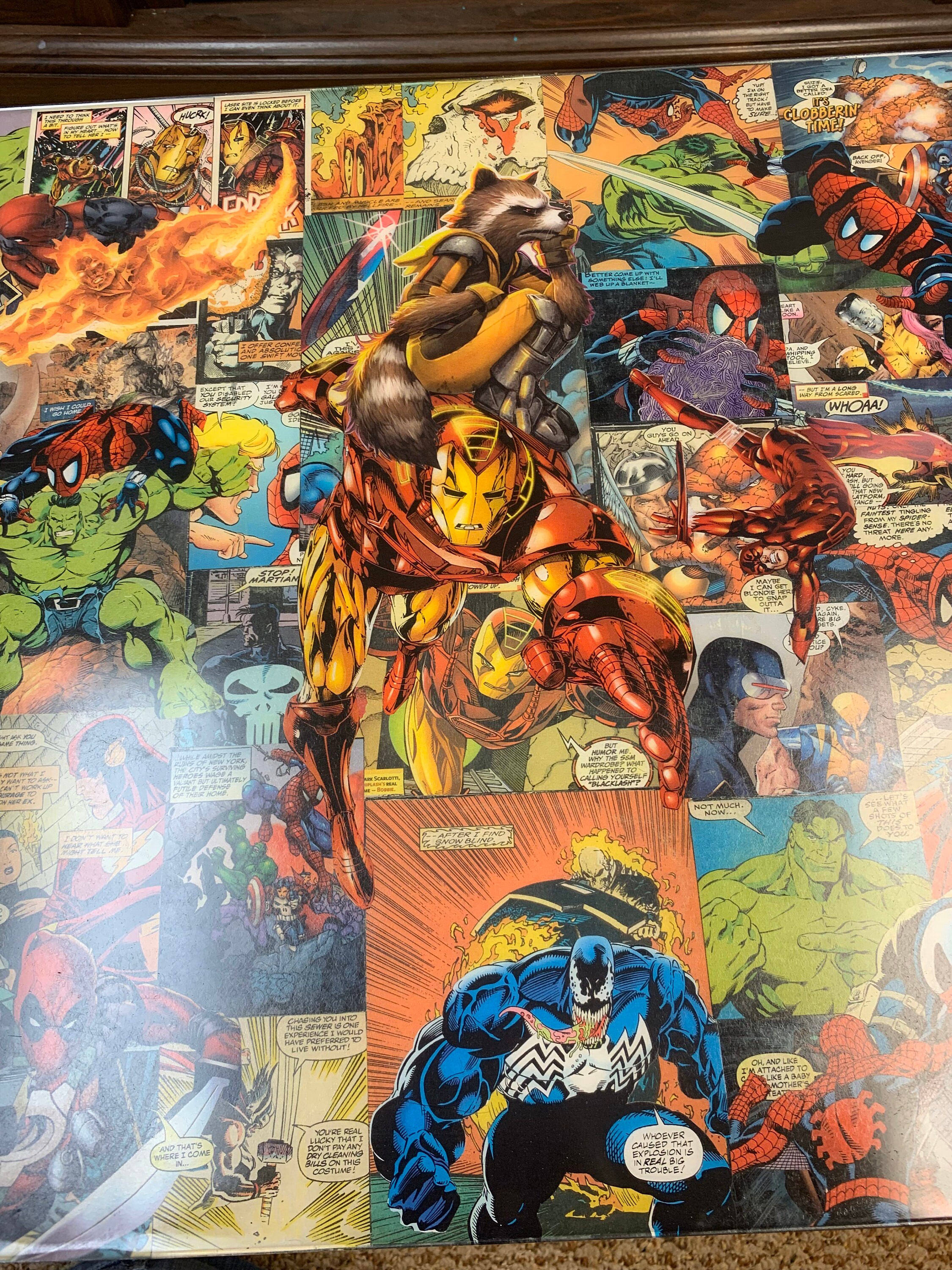 Custom Comic Coffee Table With Epoxy Resin - Etsy Singapore