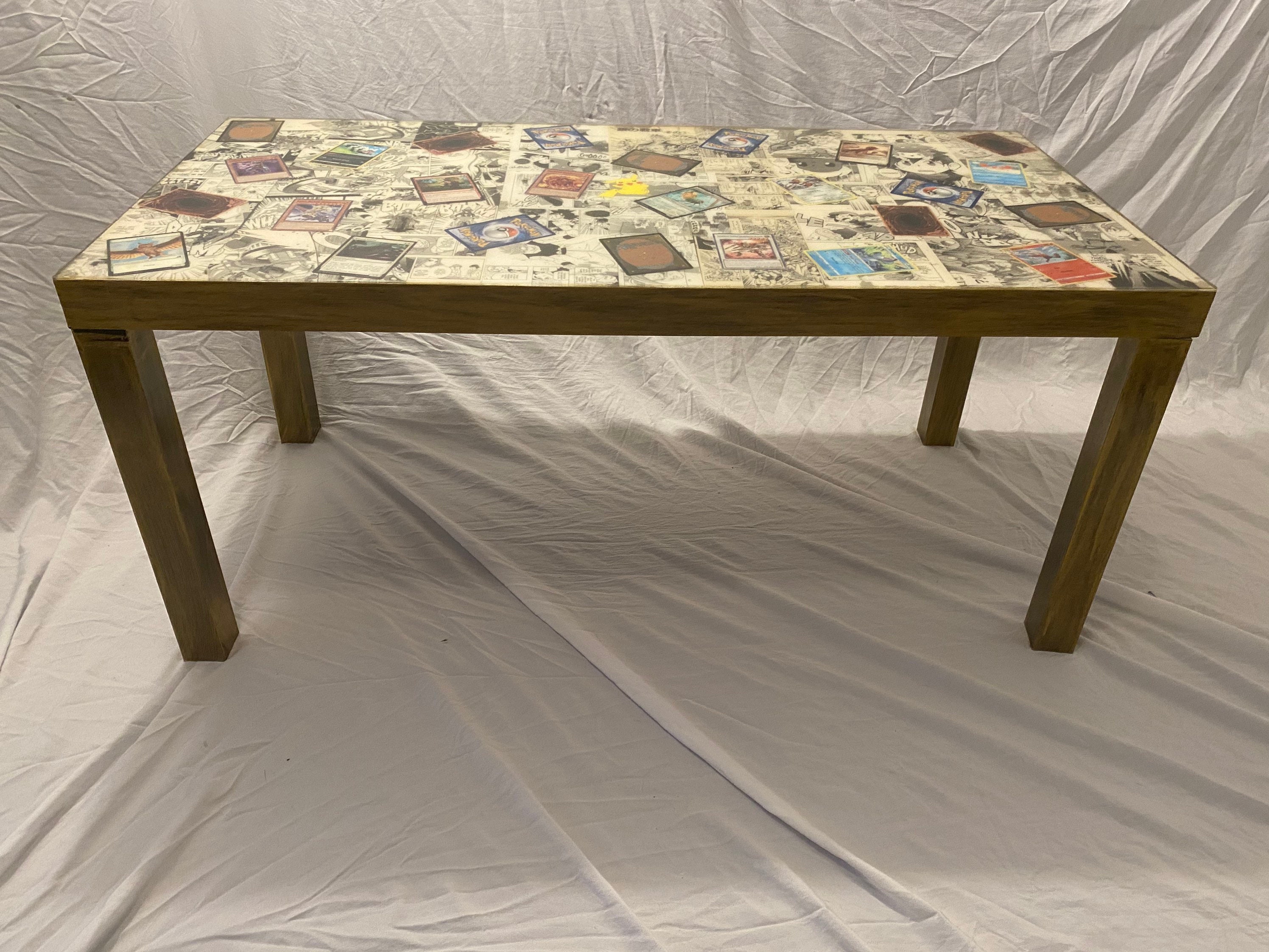 Manga Epoxy Resin Coffee Table Pokemon Magic and Yugioh | Etsy