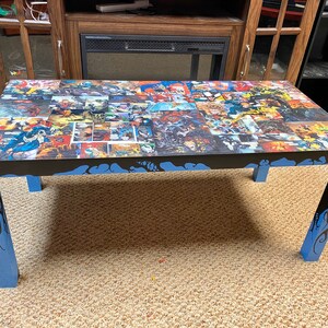 Custom Comic Coffee Table With Epoxy Resin - Etsy