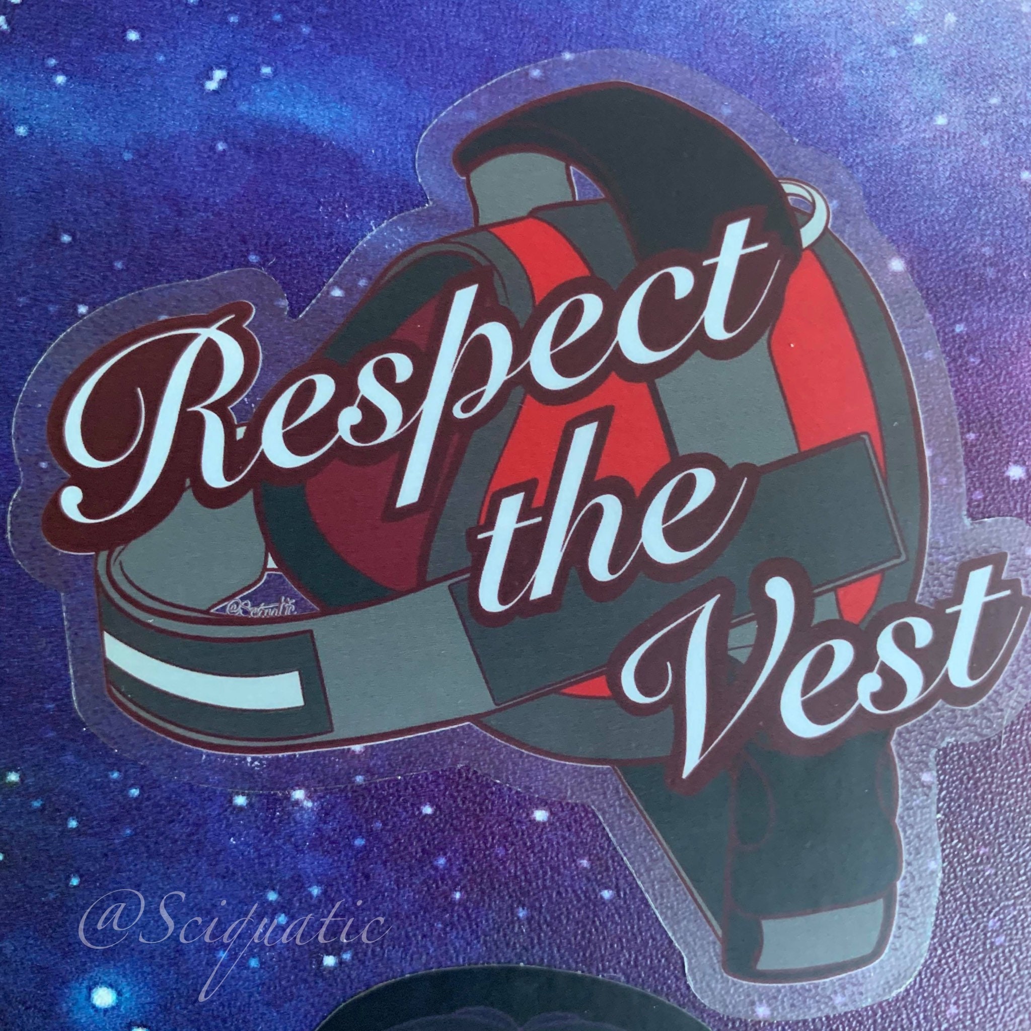 Service Dog respect the Vest Sticker - Etsy