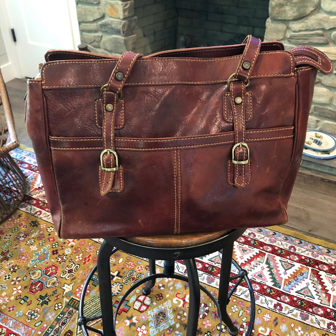 Vintage Ledertasche, handgemachte Ledertasche, Handtasche, Frauen ...