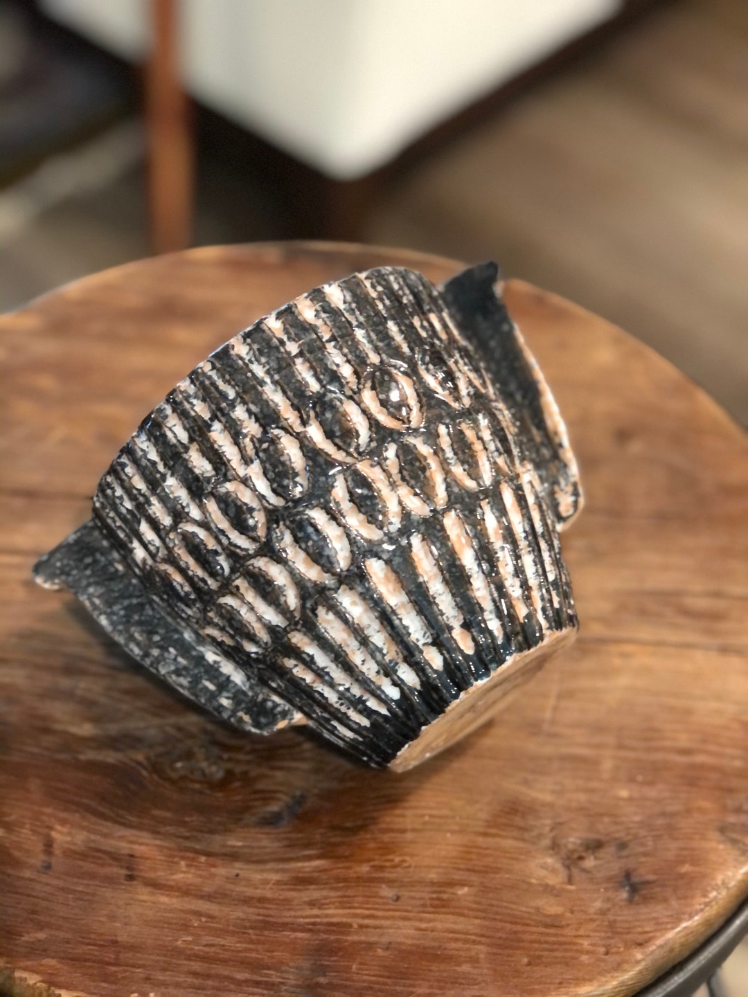 Vintage Enesco Italy Art Pottery Bowl With Handles - Etsy