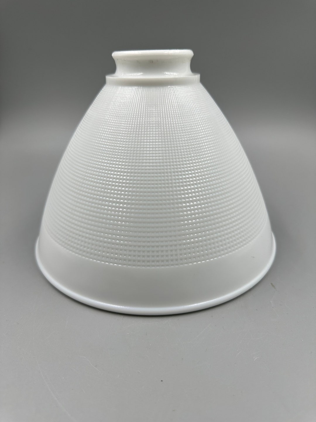 Milk Glass Torchiere Lamp Shade | MCM Art Deco Styling | - Etsy