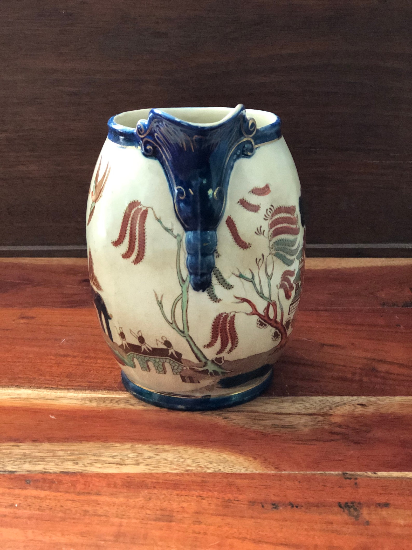 Rare Buffalo Pottery Antique Asian Willow Pitcher 1906 - Etsy