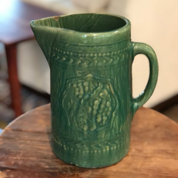Yellow Ware Pitcher - Etsy