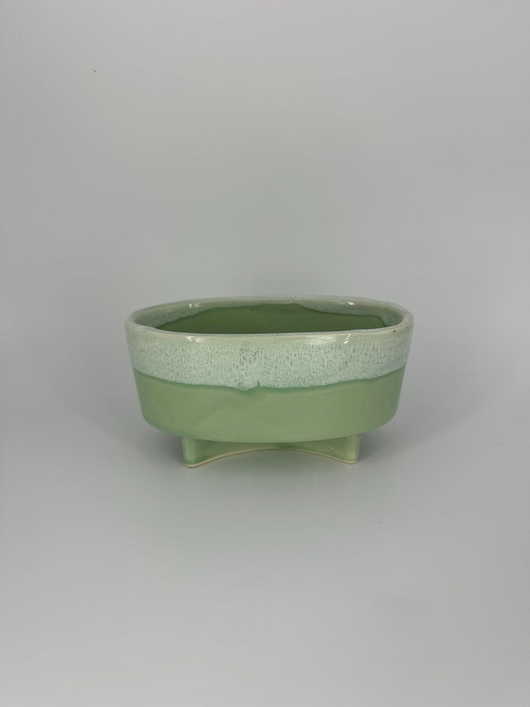Vintage Cookson Planter Two Tone Green CP-706-USA - Etsy