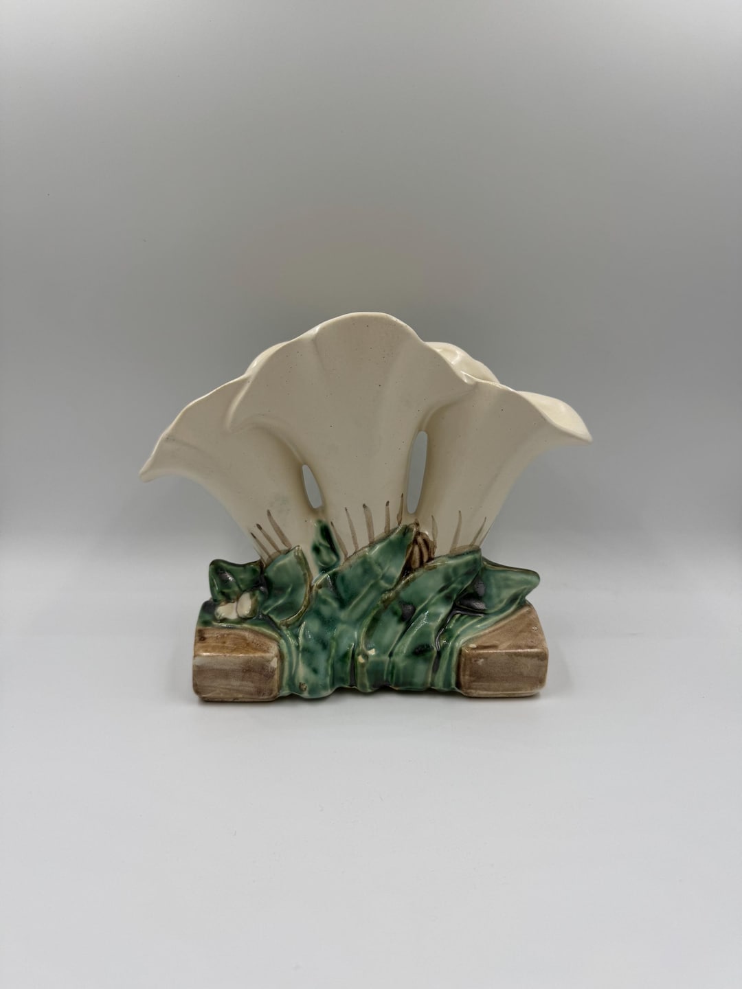 Mccoy Pottery Triple Calla Lily Vase | Planter | Art Deco | MCM - Etsy