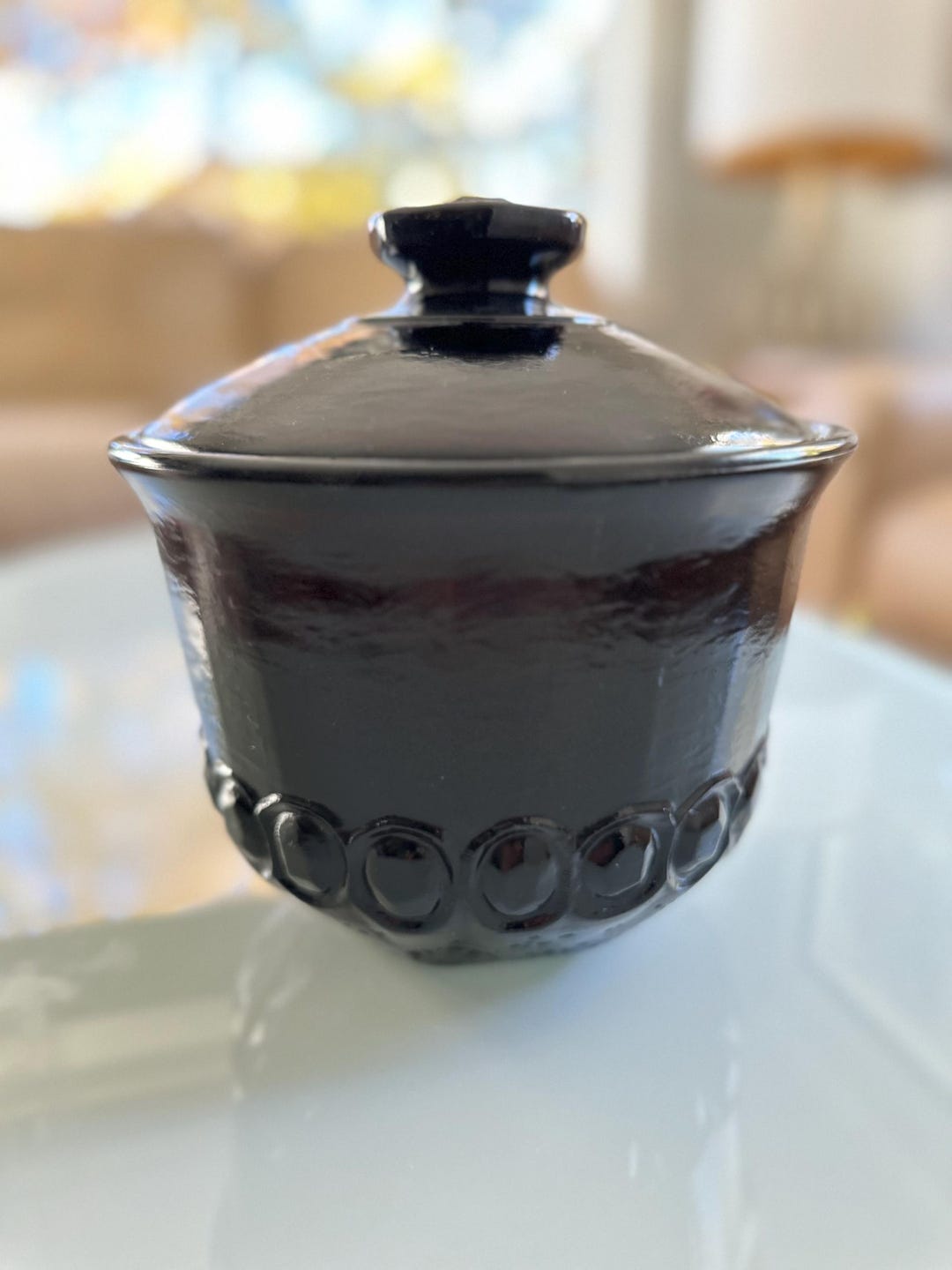Tiffin Franciscan Madeira Crystal Glass Smoke Brown Ice Bucket | MCM ...