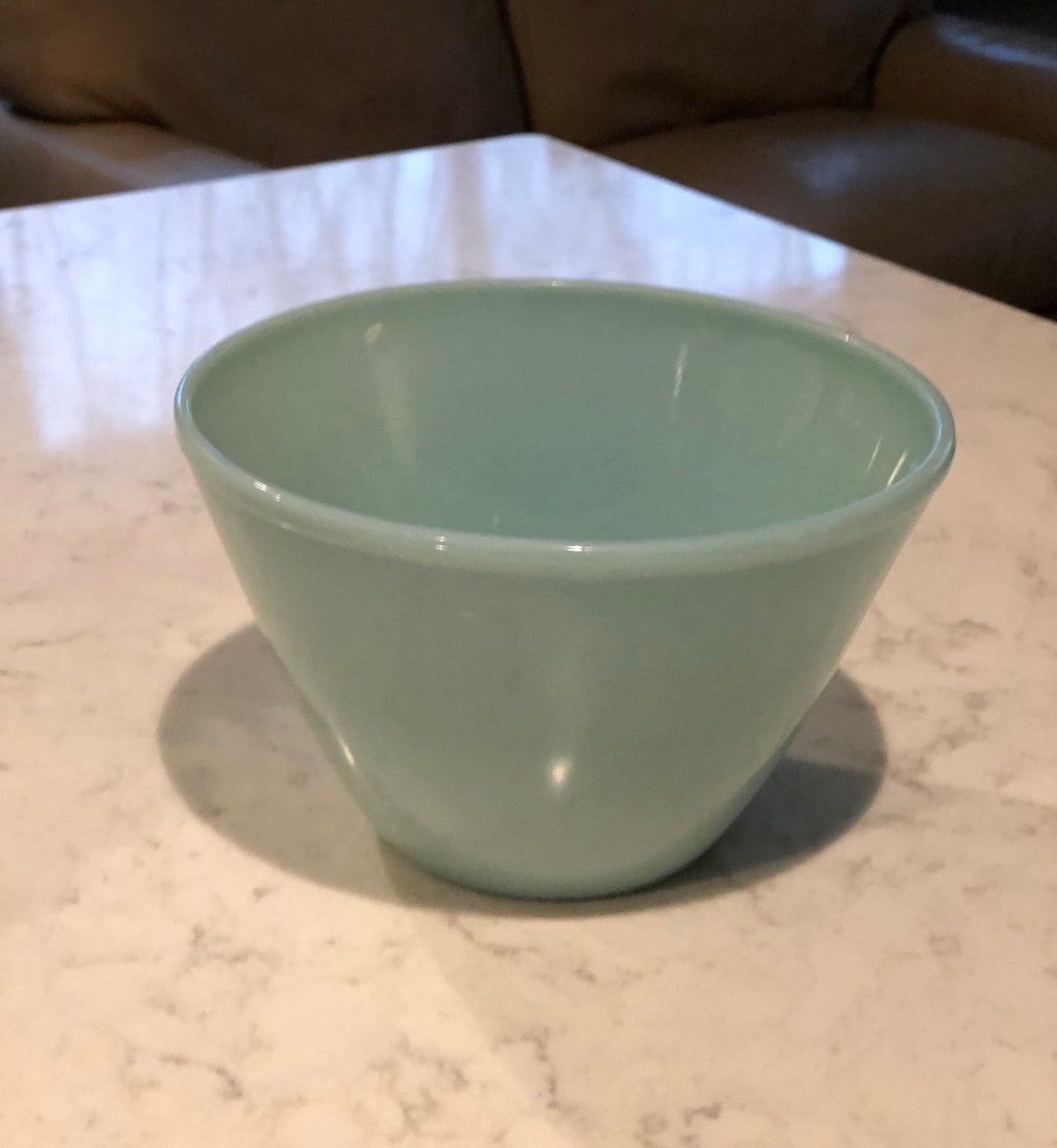 Fire King Turquoise Blue - Delphite No Splash Mixing Bowl, Vintage Fire ...