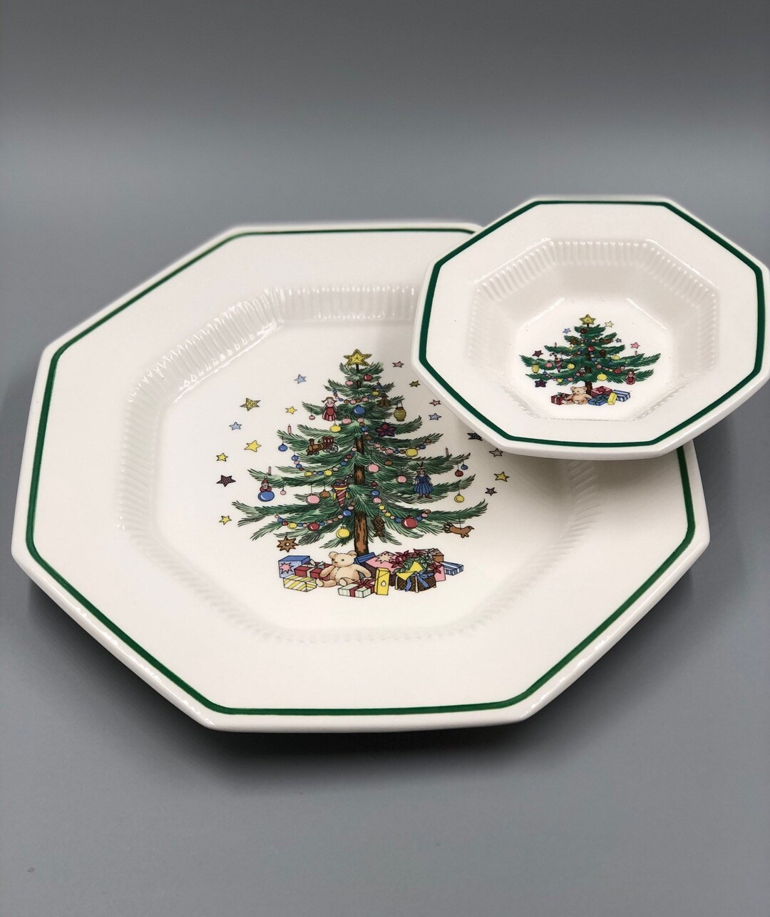 Nikko Christmastime Dinner Plate | Platter and Soup Bowl Cereal Ice ...