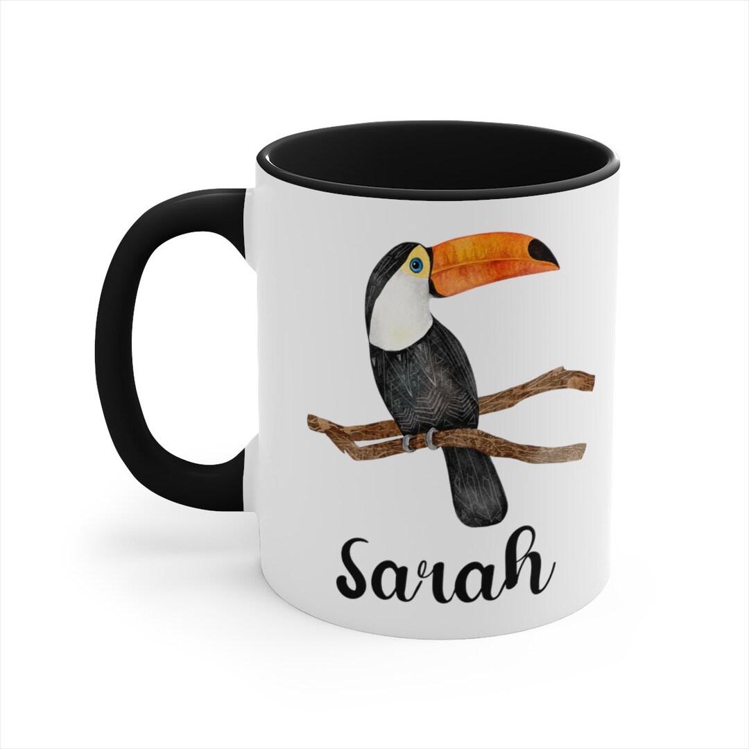 Tropical Toucan Ceramic Mug, Colorful Bird Design (11oz) - Etsy