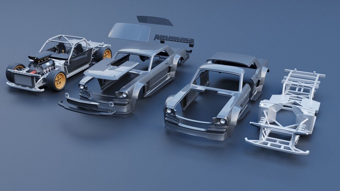 1:24 Ford Mustang Hoonicorn 3D Printed Model Kit - Etsy