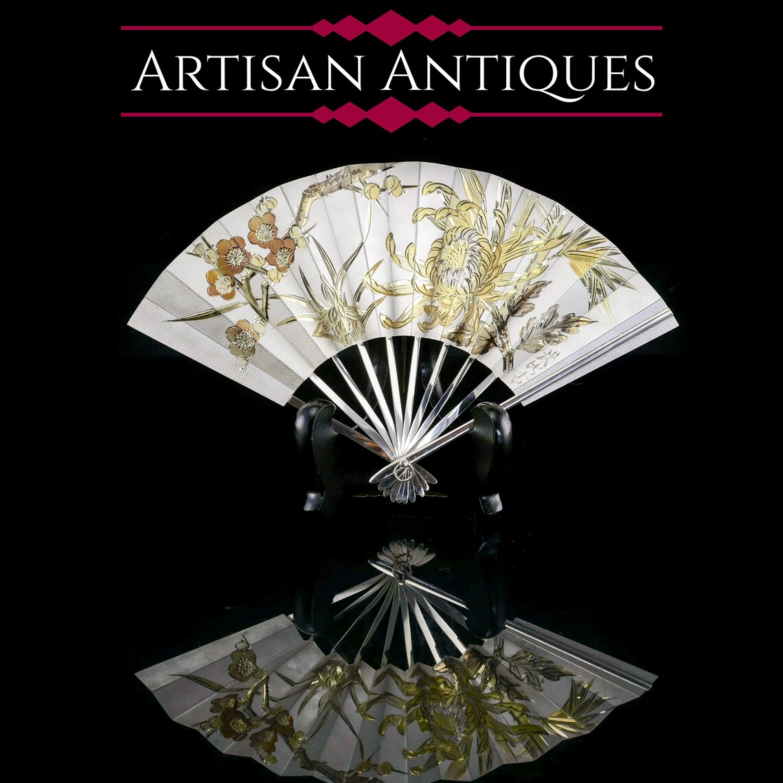 A Vintage Japanese Solid Silver Fan (sensu/o-gi) - C.1960s - Etsy