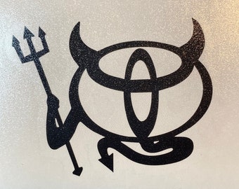 Toyota Devil Decal - Etsy