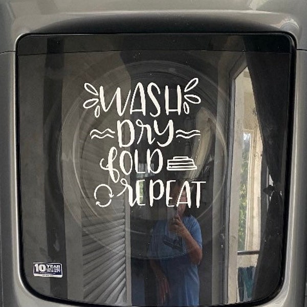 Wash and Dry Decal - Etsy