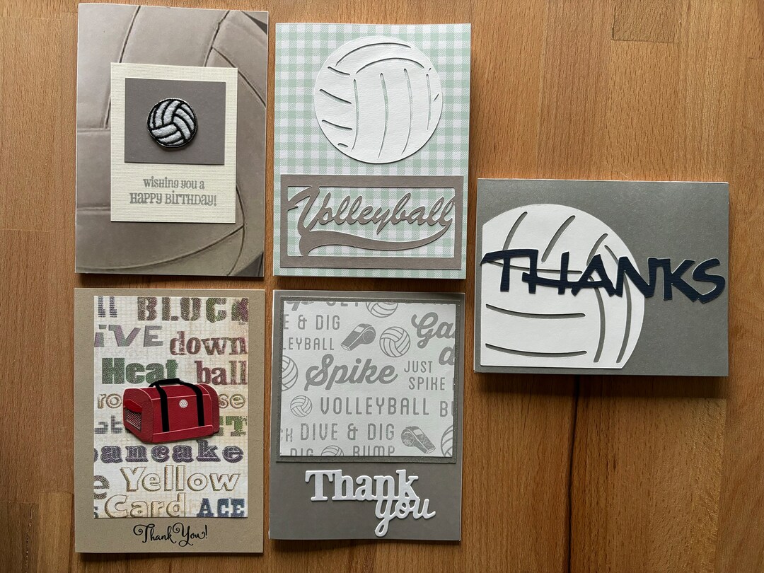 5 Volleyball Variety Card Pack, Variety Sports Card Set, Includes 5 ...