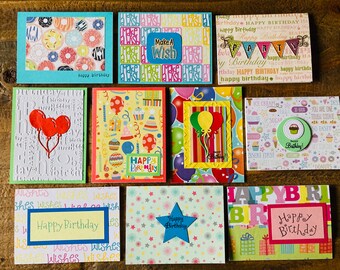 Birthday Card Variety Pack - Etsy