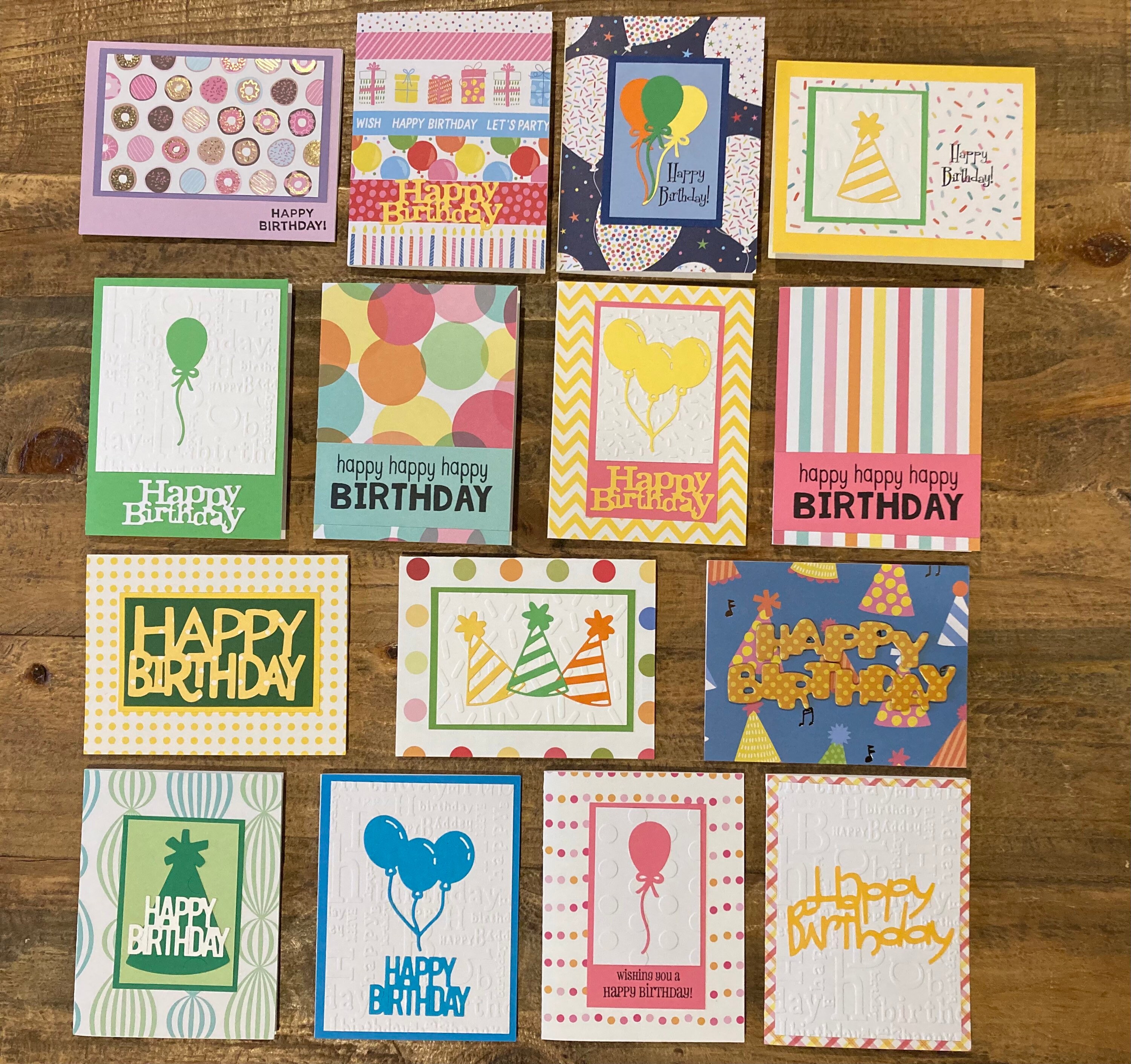 15 Cards Birthday Pack Variety Birthday Card Set Includes - Etsy