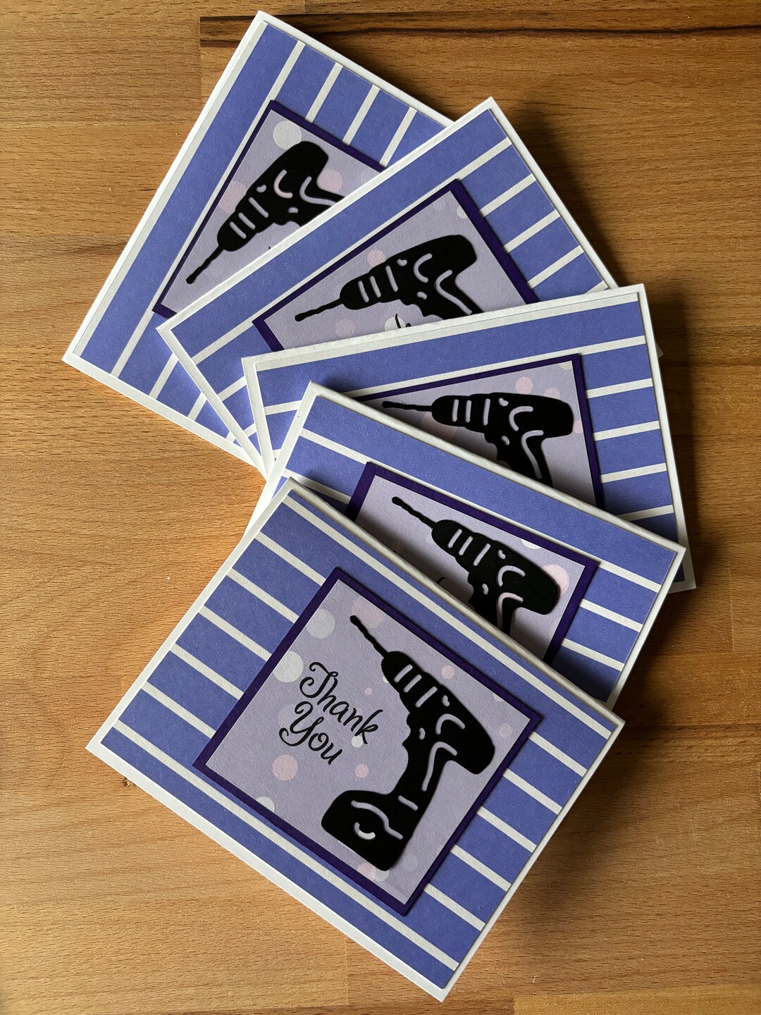5+ Card Packs, Women in Construction Thank You Cards, Purple ...