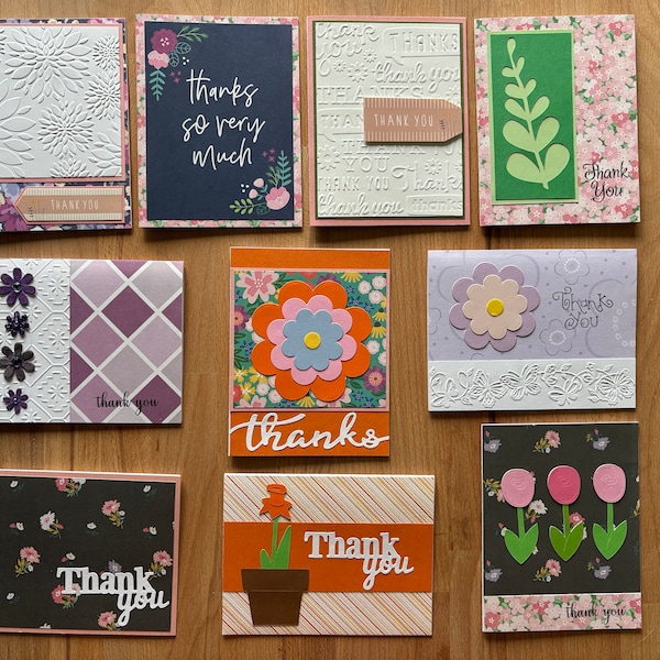 Thank You Card Set - Etsy