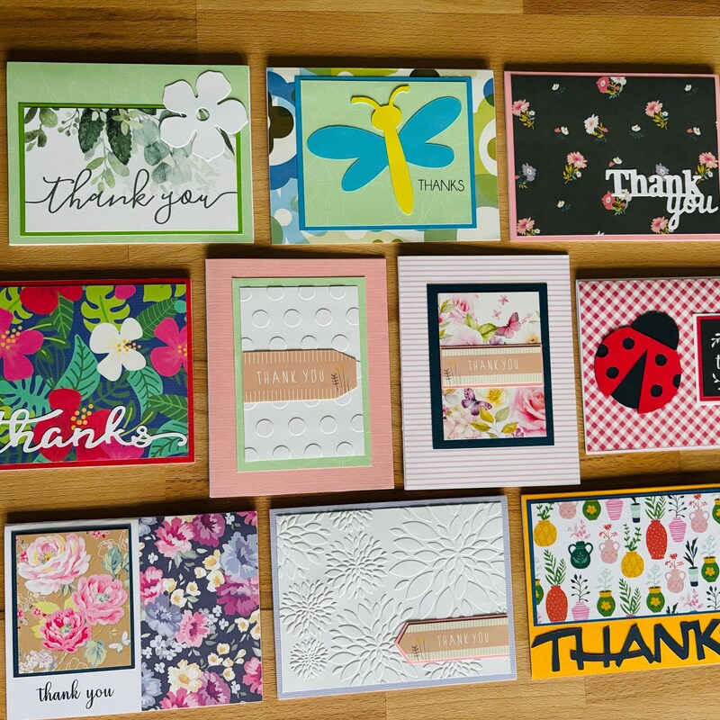 Thank You Card Set - Etsy