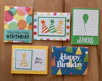 10 Cards Birthday Pack, Variety Birthday Card Set, Includes 10 Unique ...