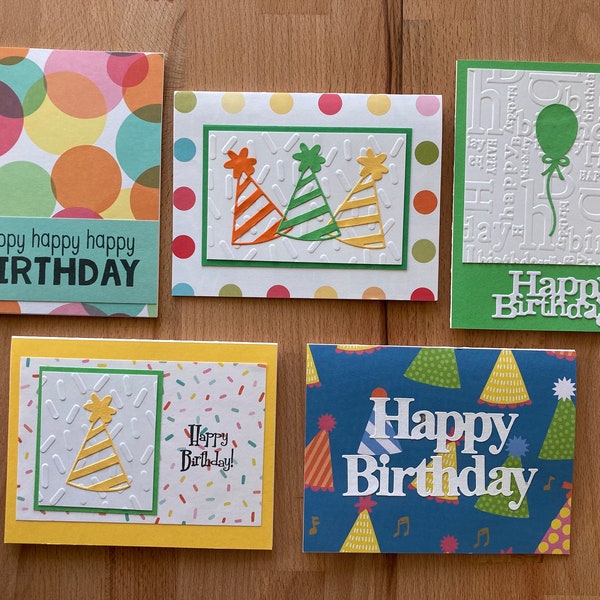 10 Cards Birthday Pack, Variety Birthday Card Set, Includes 10 Unique ...