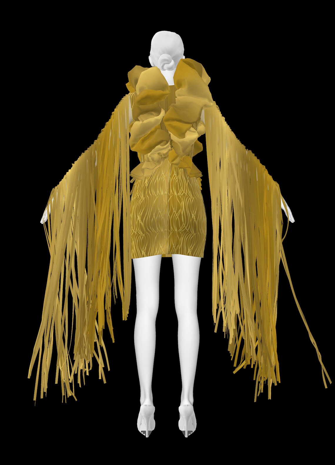 Impress Tassel Sewing Pattern for Women/flounce Neckline/tassel Sleeve ...