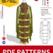 Helpful Sewing Pdf Pattern for Women Dress/ Mock Neck/floor Sleeve/size ...