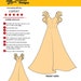 Umbrella Sewing Pattern for Women Dress/ Flounces Sleeve/plunge ...