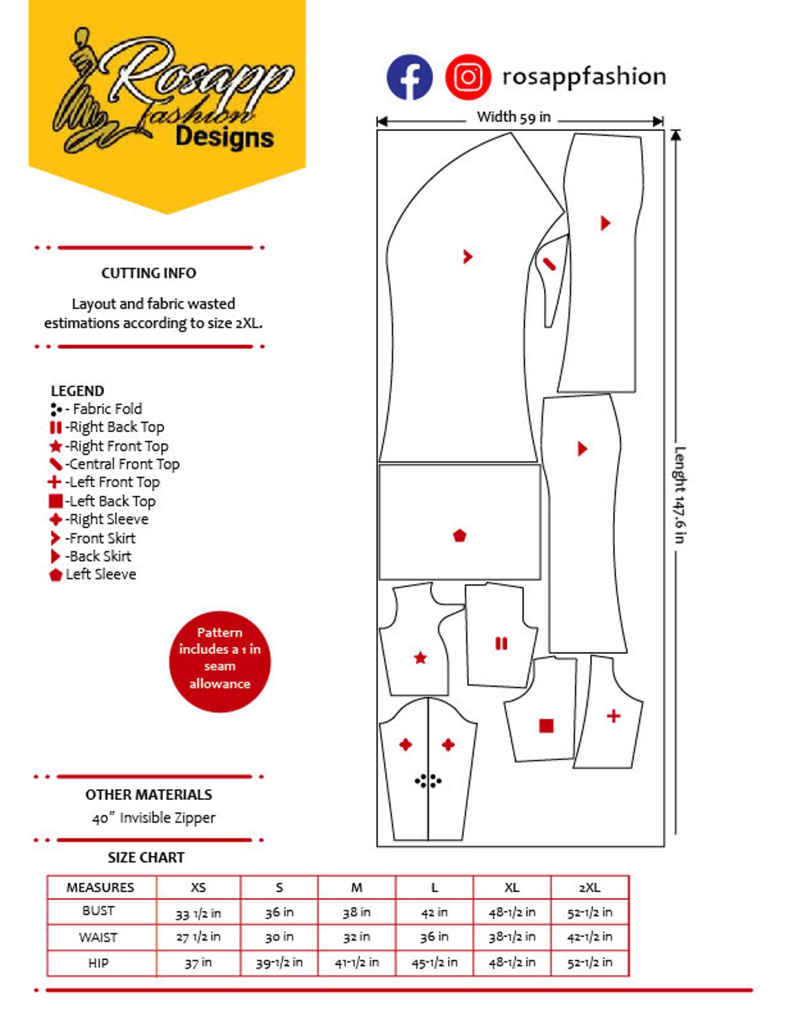 Ann Sewing Pattern for Women Dress/deep V-neckline/ Pencil Dress/ Maxi ...