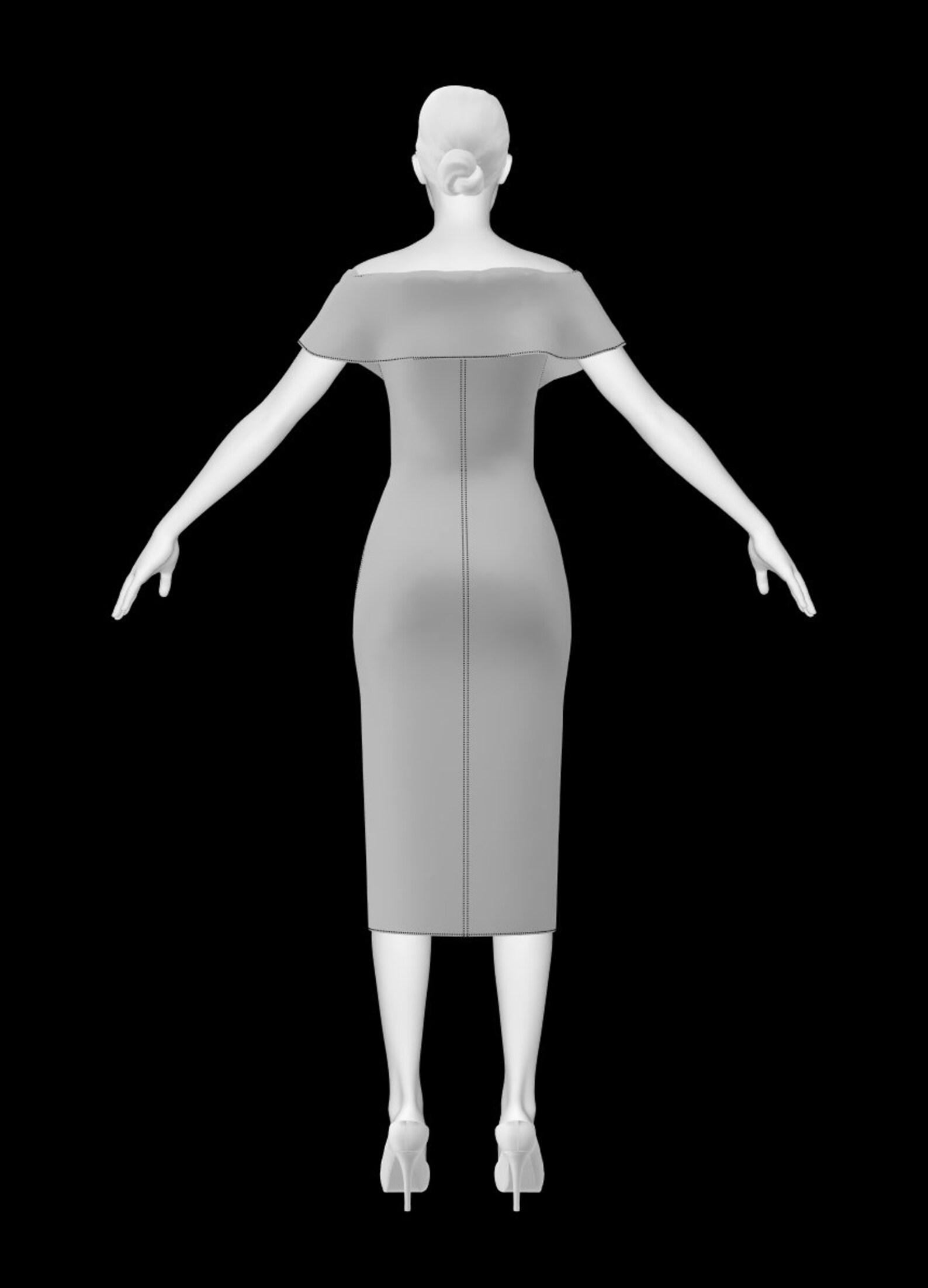 Miracle Sewing Pattern for Women Pencil Dress/off the Shoulder/below ...