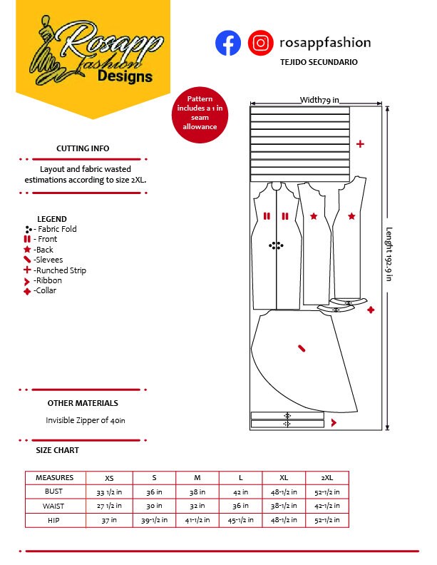 Helpful Sewing Pdf Pattern for Women Dress/ Mock Neck/floor Sleeve/size ...