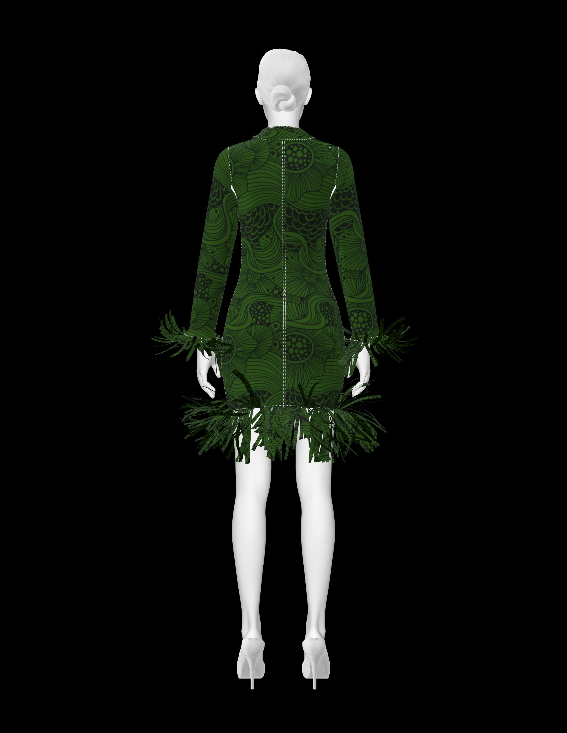 Preserve Pencil Sewing Pattern Women Dress/long Sleeve/above Knee/s-2xl ...