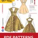 Gifted Circle Sewing Pattern Women Dress/v-neckline/below Knee/s-2xl ...