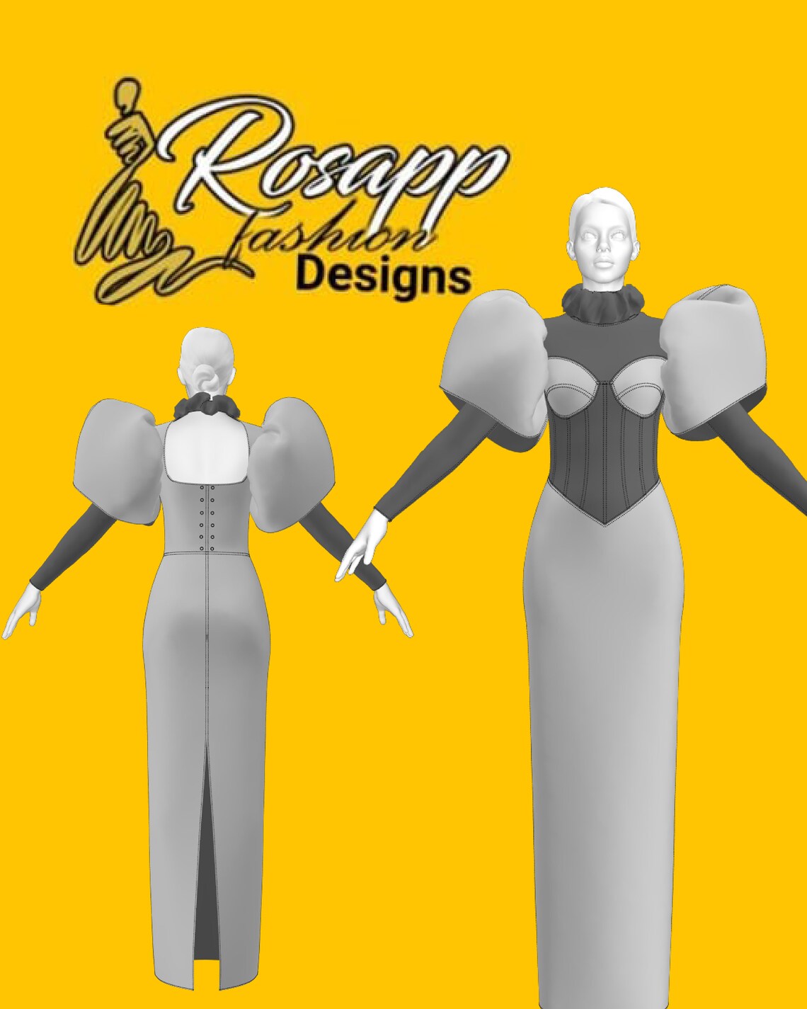 Splendid Bustier Bodice With Two Bra Bones Sewing Pattern for Women ...