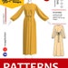 Smart Sewing Pattern for Women Dress/lengthen Sleeve/ Maxi/ Size S-2XL ...