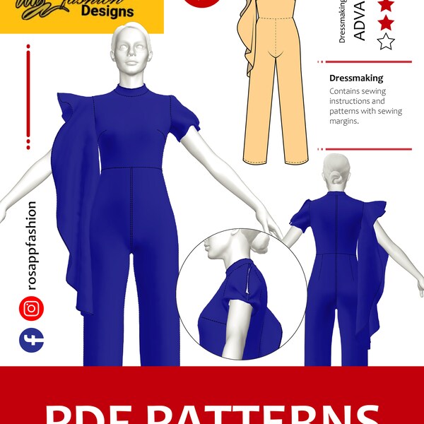 Gifted Circle Sewing Pattern Women Dress/v-neckline/below Knee/s-2xl ...