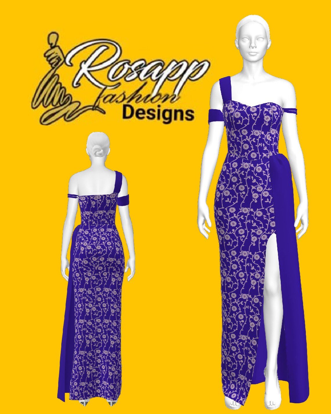 Sweetheart Sewing Pattern for Women Dress/side Slit With Side Pleated ...