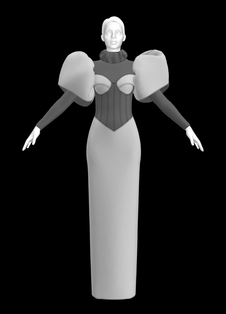 Splendid Bustier Bodice With Two Bra Bones Sewing Pattern for Women ...