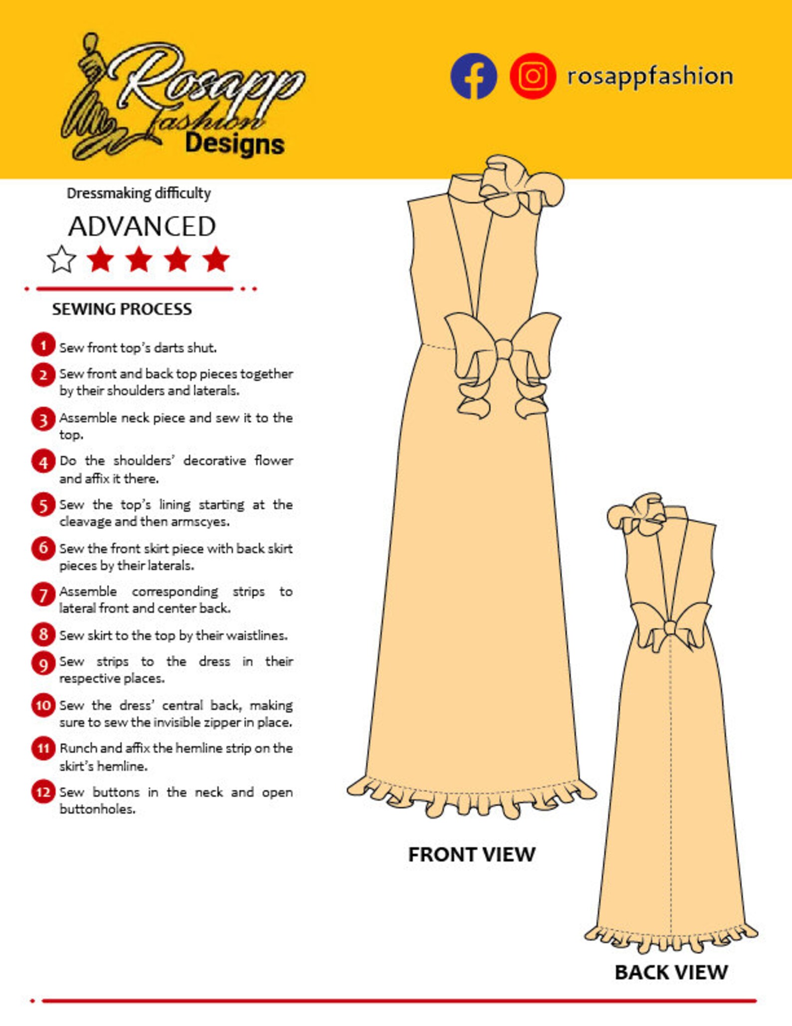 Simplicity Mermaid Sewing Dress for Women/sleeveless/v-neckline/floor ...