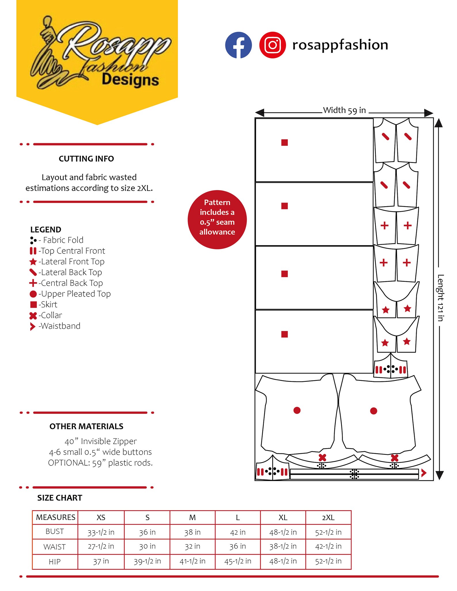 Gifted Circle Sewing Pattern Women Dress/v-neckline/below Knee/s-2xl ...