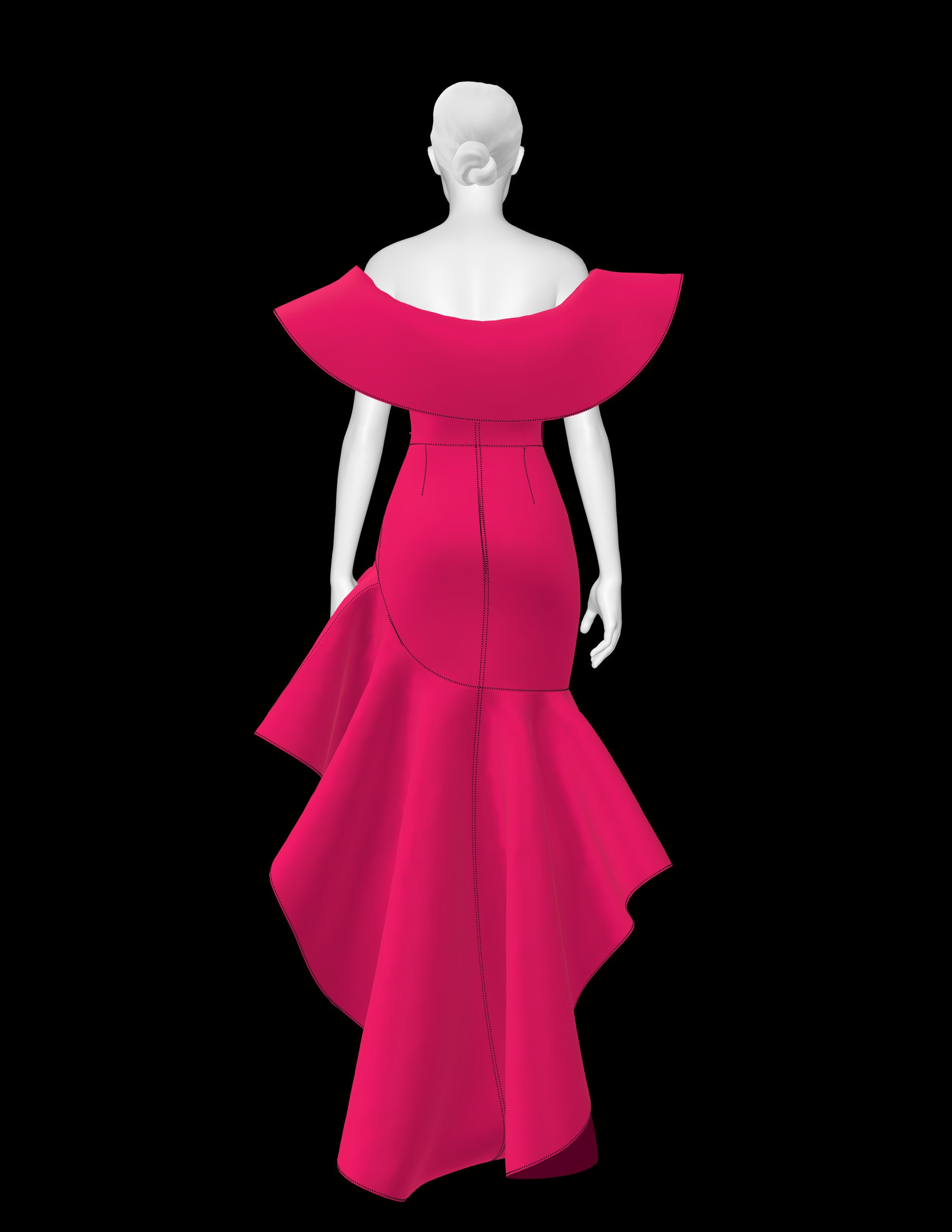 Tyler Flounces High Low Sewing Pattern/off Shoulder/s-2xl/instant ...