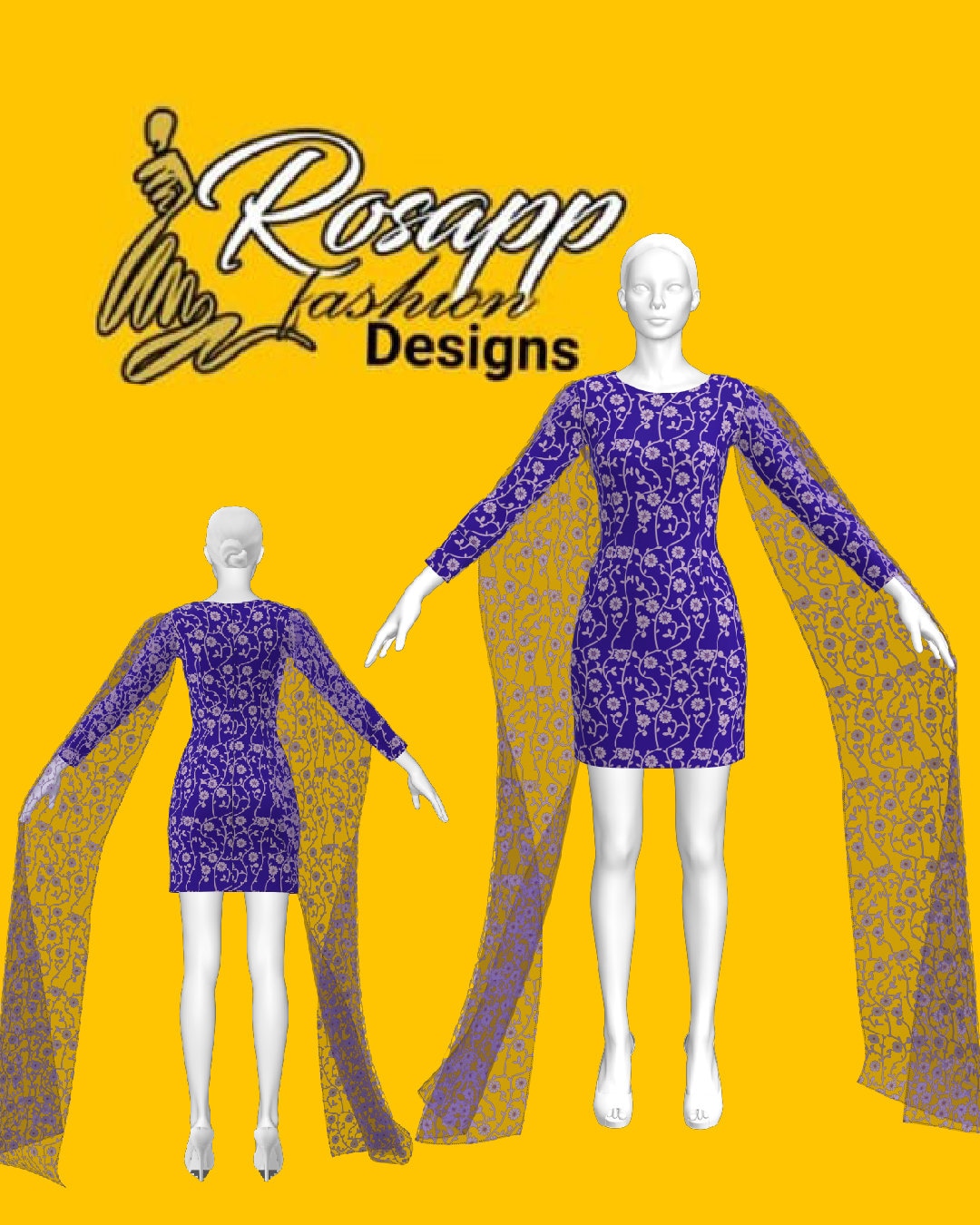 Pretty Sewing Pattern for Women Dress/ Cloak Sleeves/mini Dress/size S ...