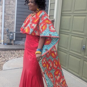 Long Cape Back Sewing Pattern for Women /floor Length / Neckline Round ...