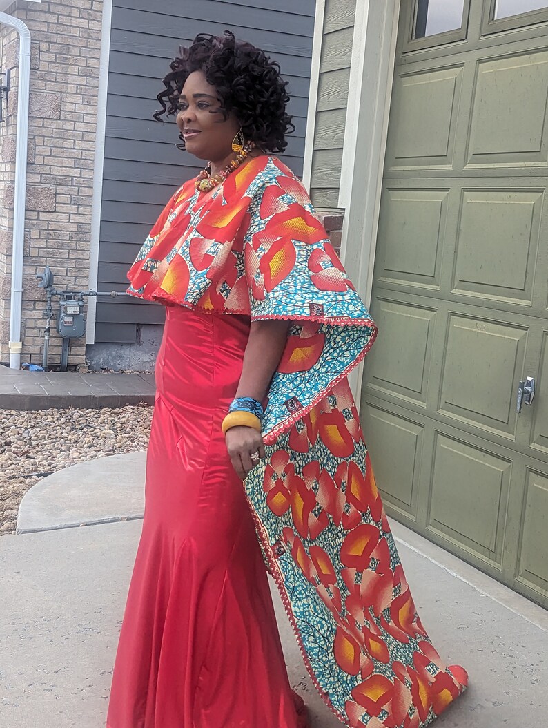 Long Cape Back Sewing Pattern for Women /floor Length / Neckline Round ...