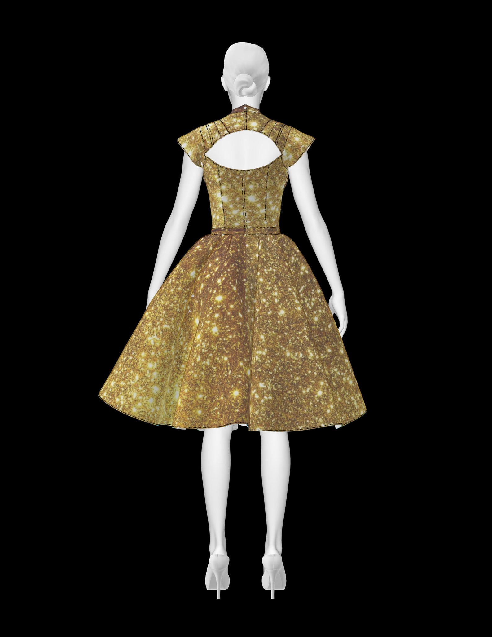 Gifted Circle Sewing Pattern Women Dress/v-neckline/below Knee/s-2xl ...