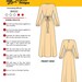 Smart Sewing Pattern for Women Dress/lengthen Sleeve/ Maxi/ Size S-2XL ...