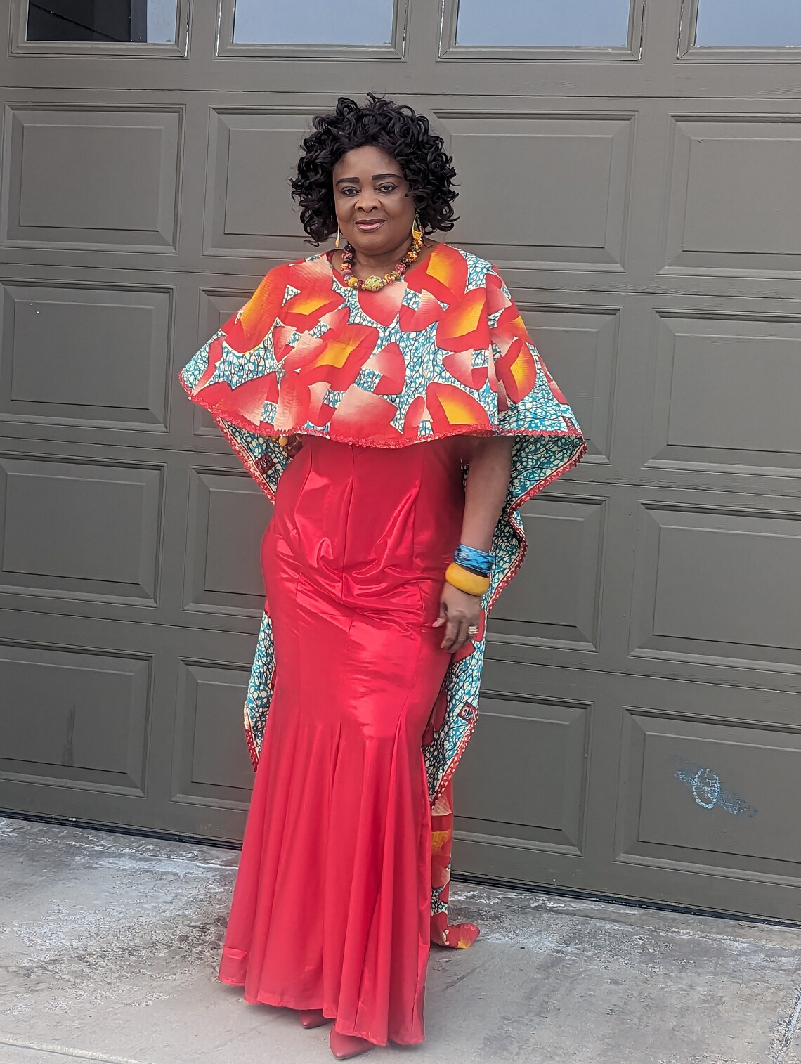 Long Cape Back Sewing Pattern for Women /floor Length / Neckline Round ...